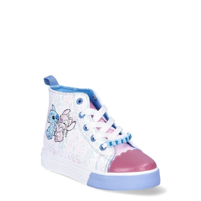 Disney Little & Big Girls Stitch High-Top Sneaker - Walmart.com