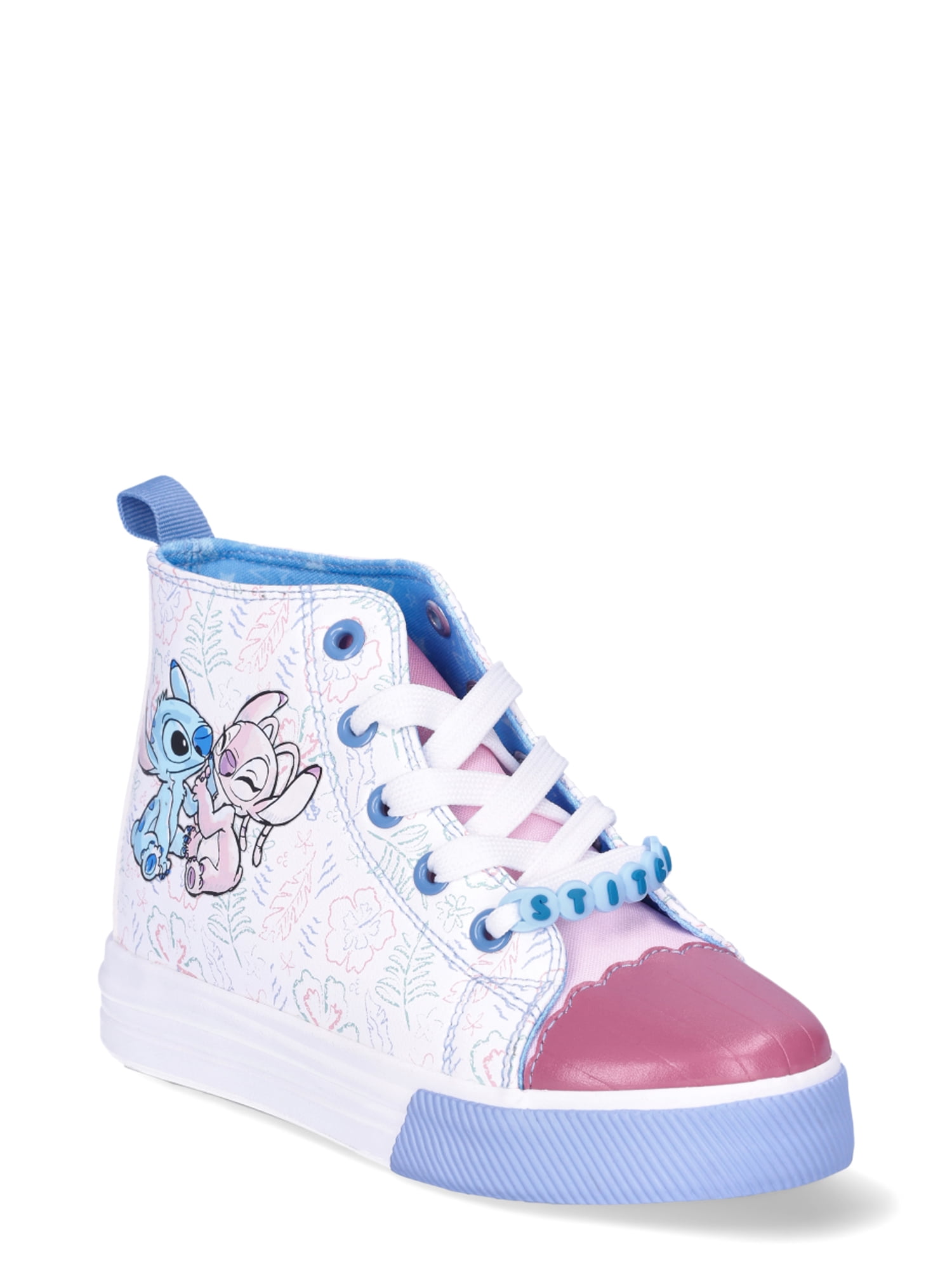 Disney Little & Big Girls Stitch High-Top Sneaker - Walmart.com