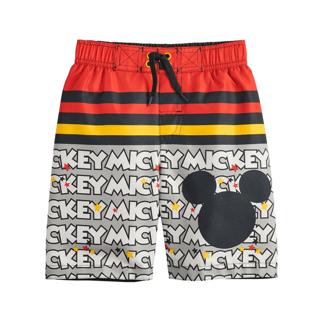 Disney Little Boys' Mickey Mouse Swim Trunks, Sizes 4-7 - Walmart.com
