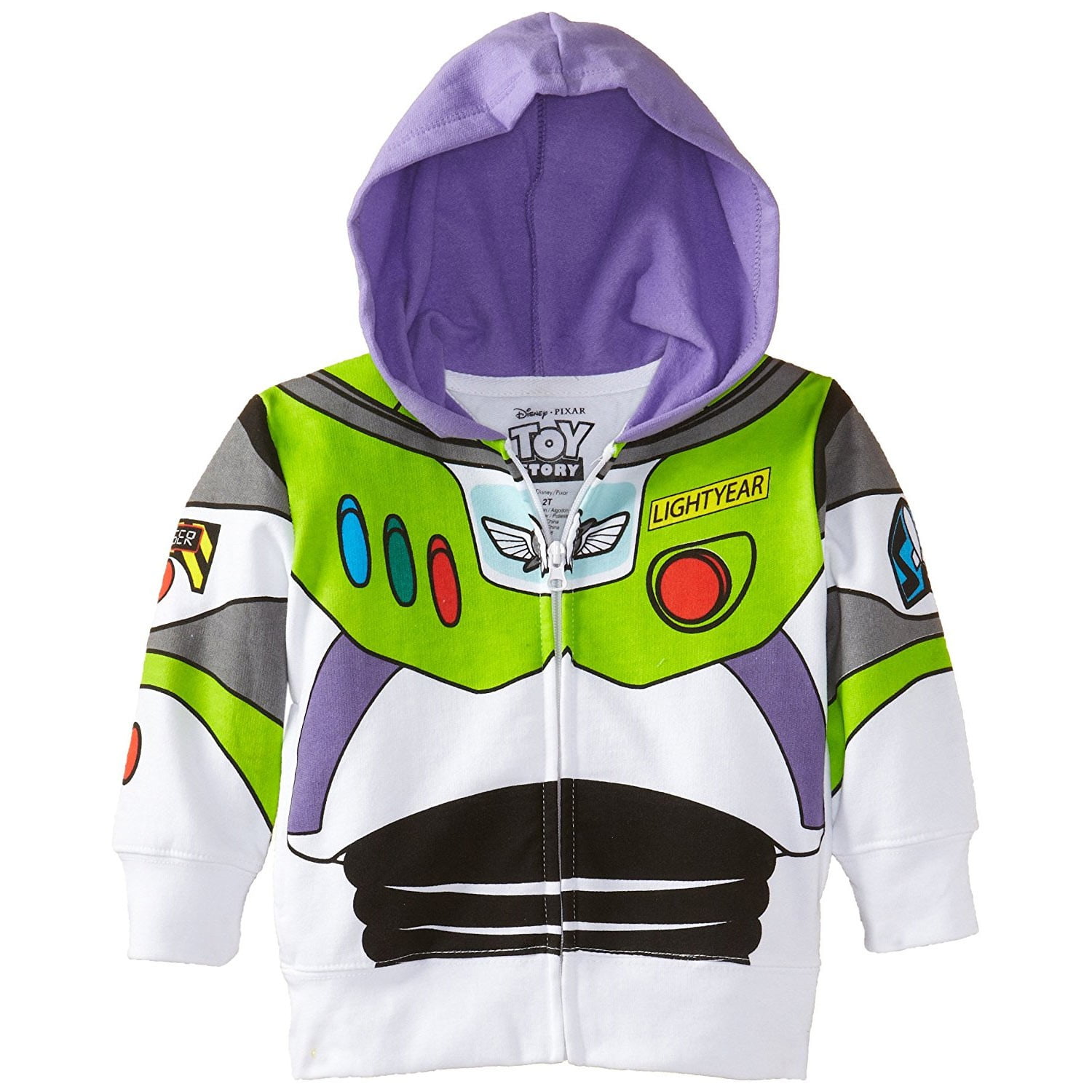 Disney Buzz Lightyear Toy Story Hoodie Sweatshirt for Boys, Toddler ...