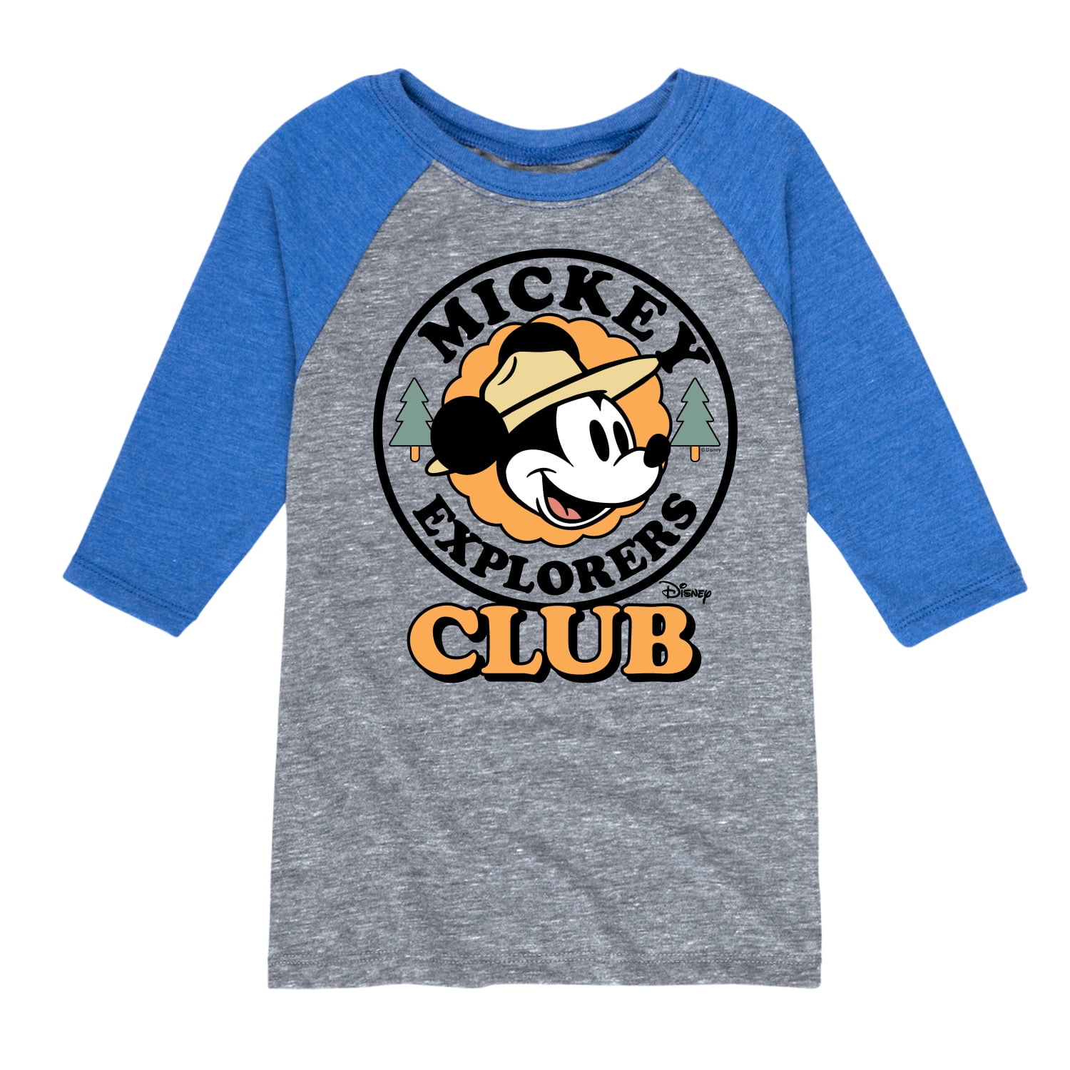 Disney - Little Explorers Club - Toddler & Youth Raglan Graphic T-Shirt ...