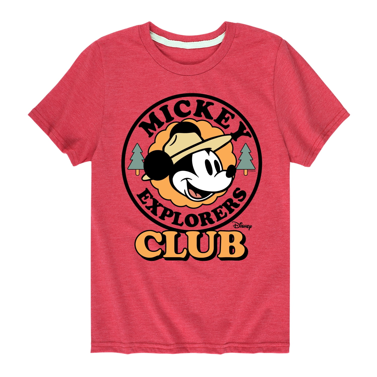 Disney - Little Explorers Club - Toddler & Youth Short Sleeve Graphic T ...