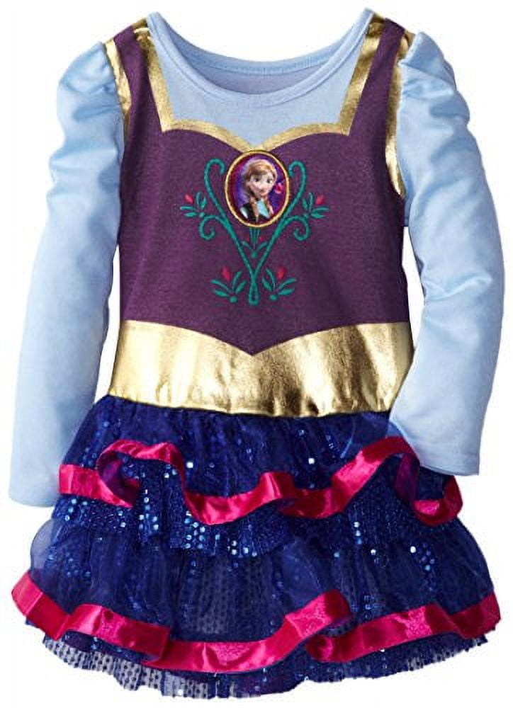 Disney Little Girls' Frozen Dress with Cape, Blue, 6X - Walmart.com