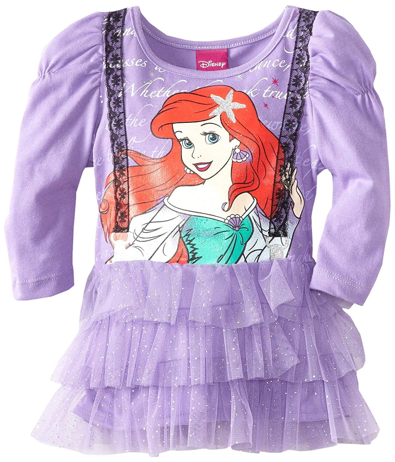 Disney Little Girls' Toddler Princess 1 Piece Suspender Tunic Dress ...