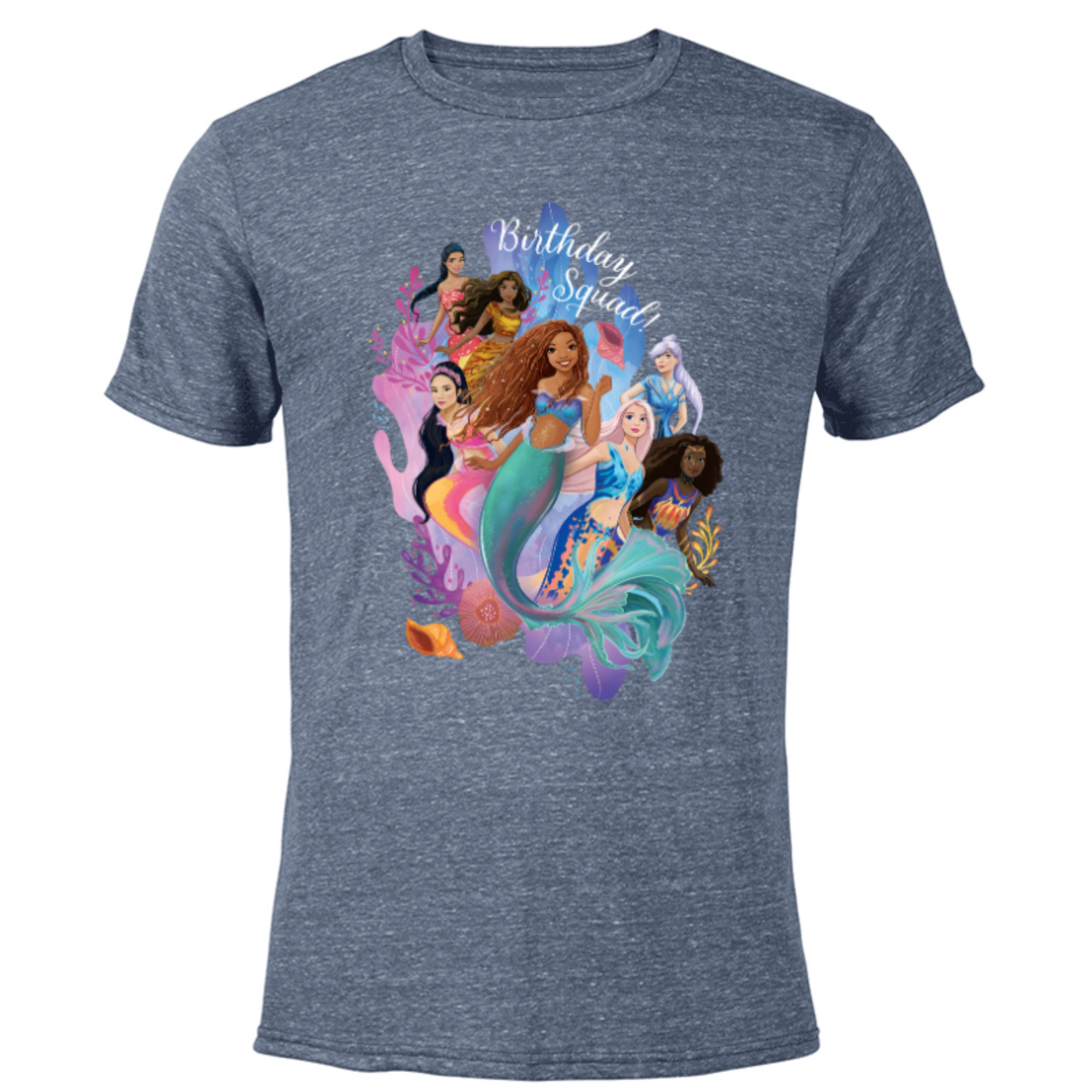 Disney Little Mermaid Ariel Friends & Family Birthday Squad - Short ...