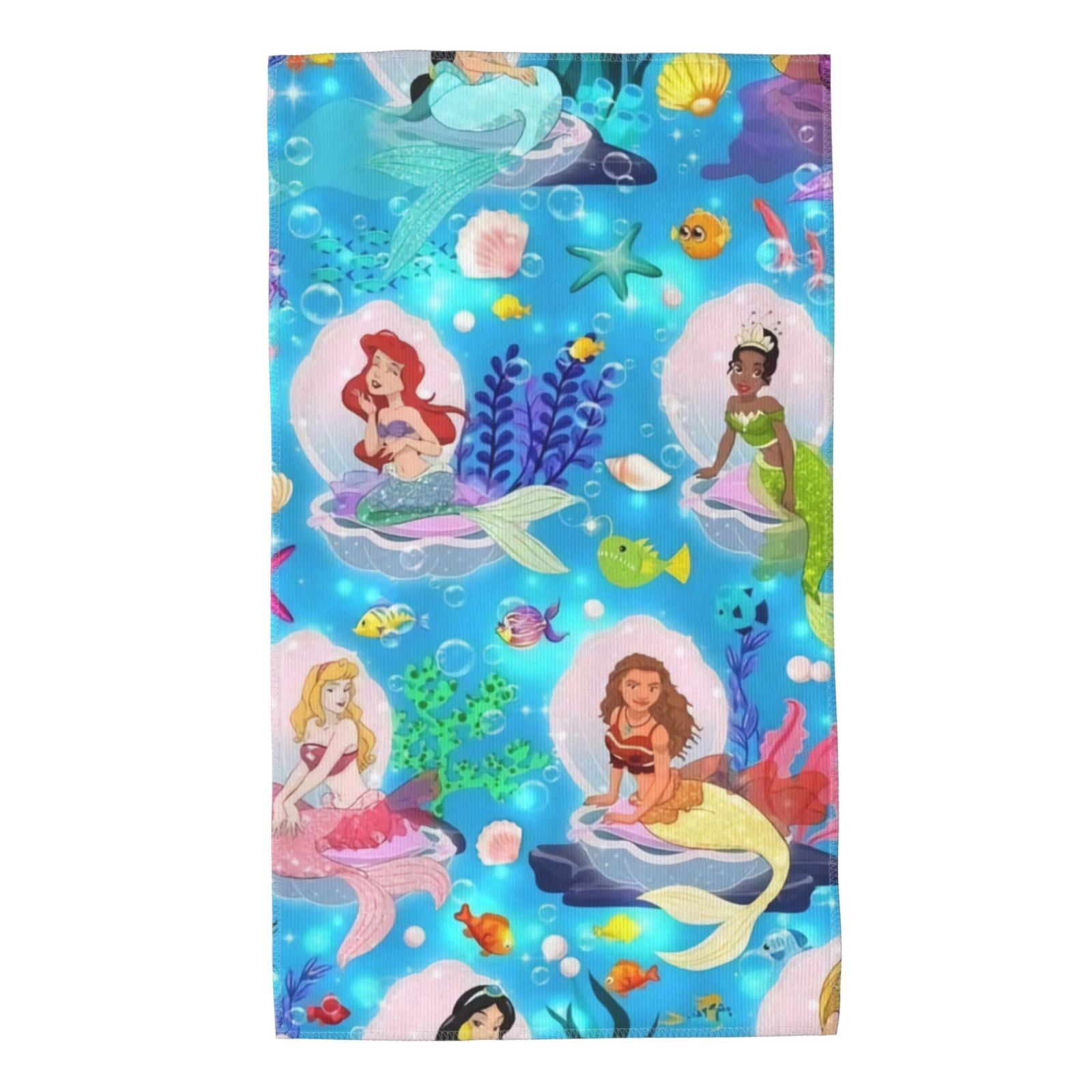 Disney-Little Mermaid Ariel Underwater World Hand Towels for Bathroom ...