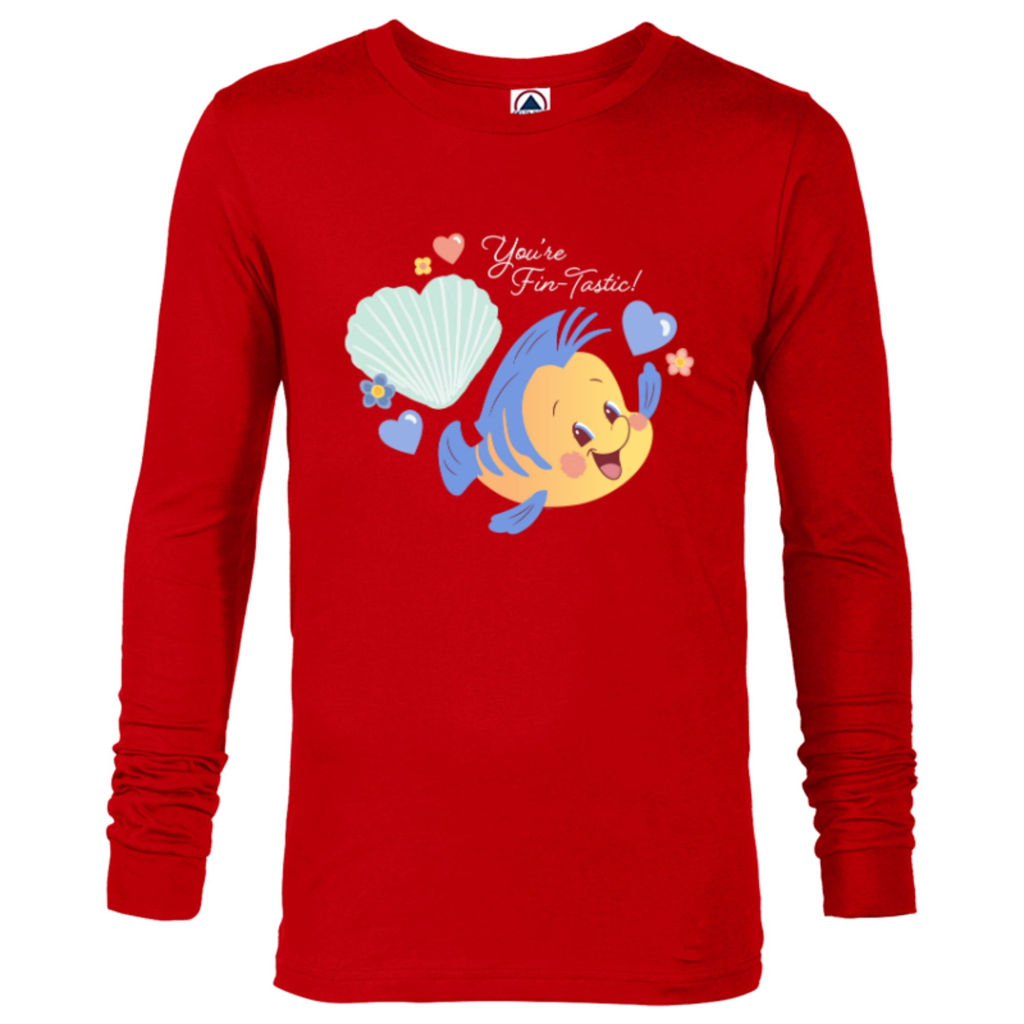 Disney Little Mermaid Flounder You’re Fin-Tastic Valentine’s - Long ...