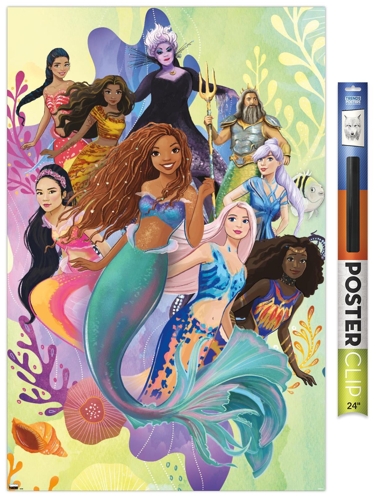 Disney Little Mermaid - Group Wall Poster, 22.375" x 34" - Walmart.com