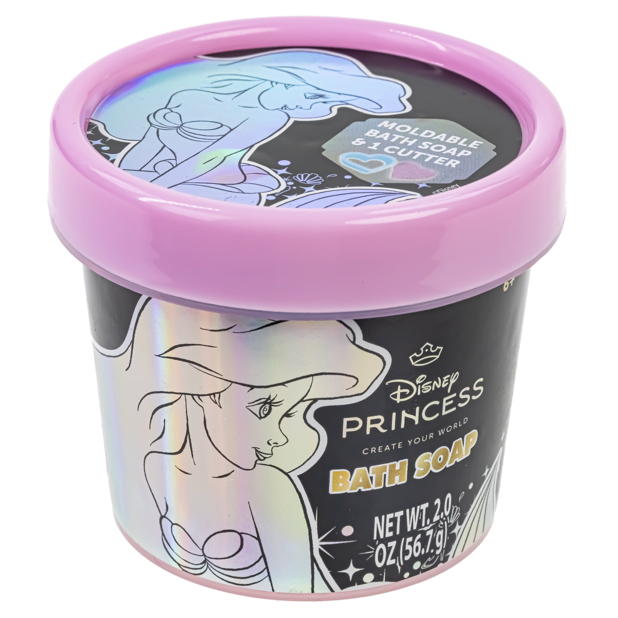 Disney Little Mermaid Ariel Shimmering Bath Slime with Cutter, Normal ...