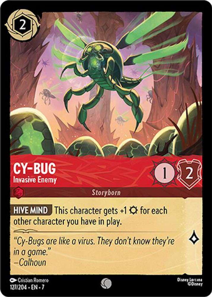 Disney Lorcana Archazia's Island Common Cy-Bug - Invasive Enemy #127 ...
