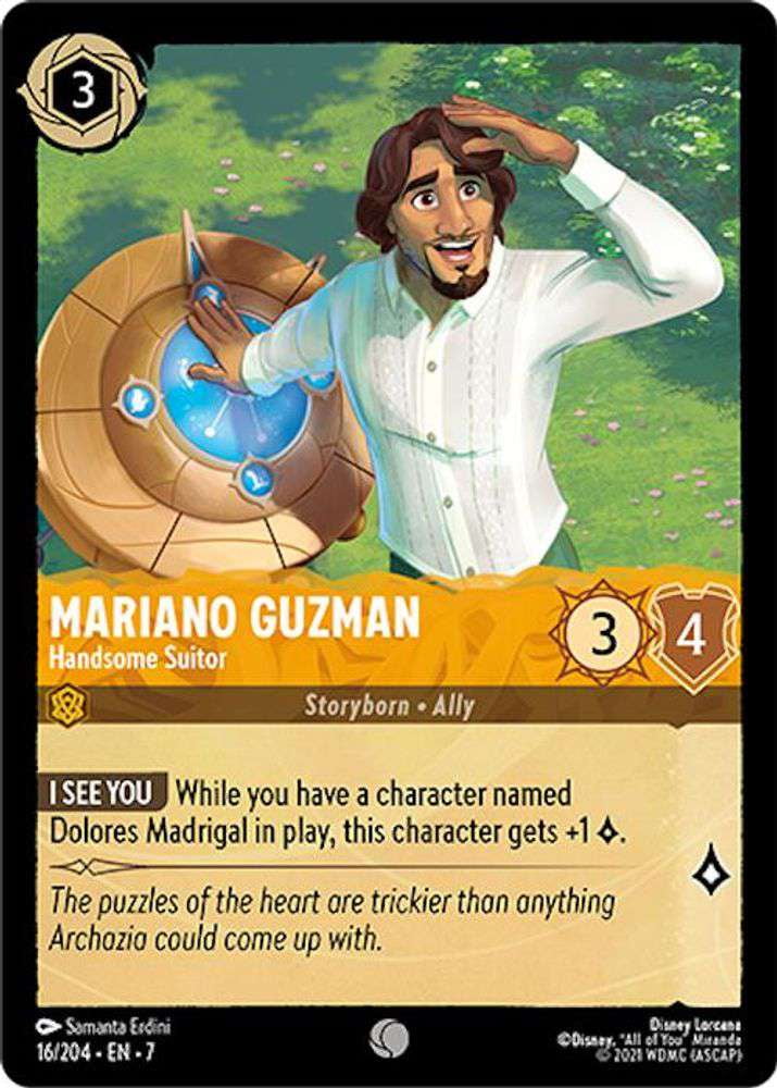 Disney Lorcana Archazia's Island Common Mariano Guzman - Handsome ...