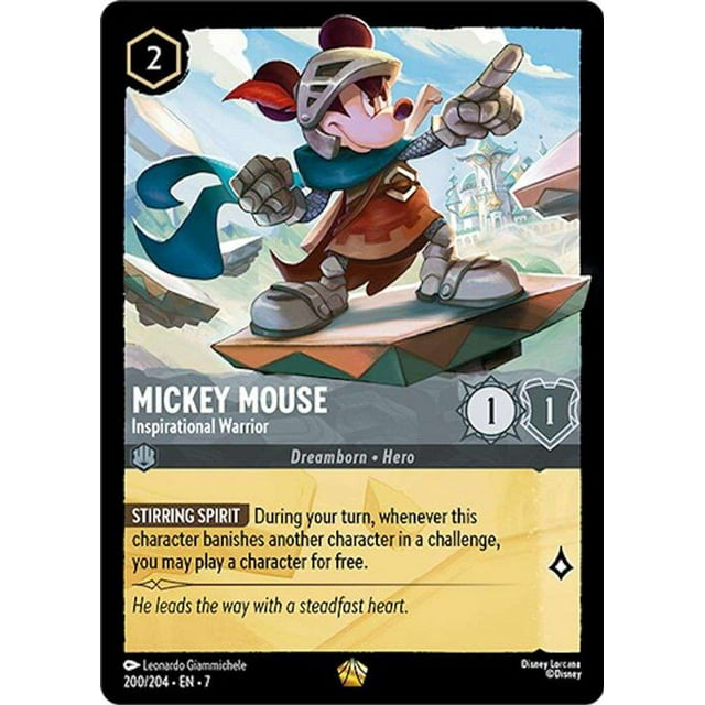 Disney Lorcana Archazia's Island Legendary Mickey Mouse - Inspirational ...