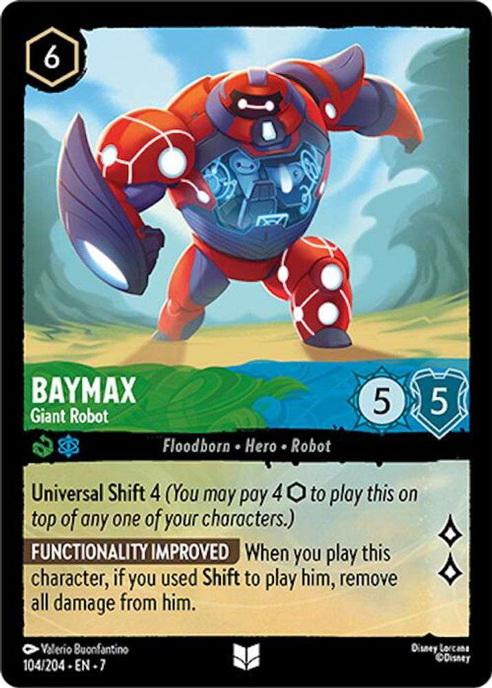 Disney Lorcana Archazia's Island Uncommon Baymax - Giant Robot #104 ...