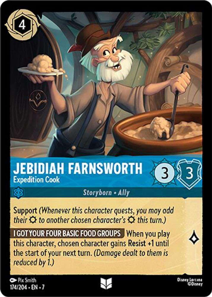 Disney Lorcana Archazia's Island Uncommon Jebidiah Farnsworth ...