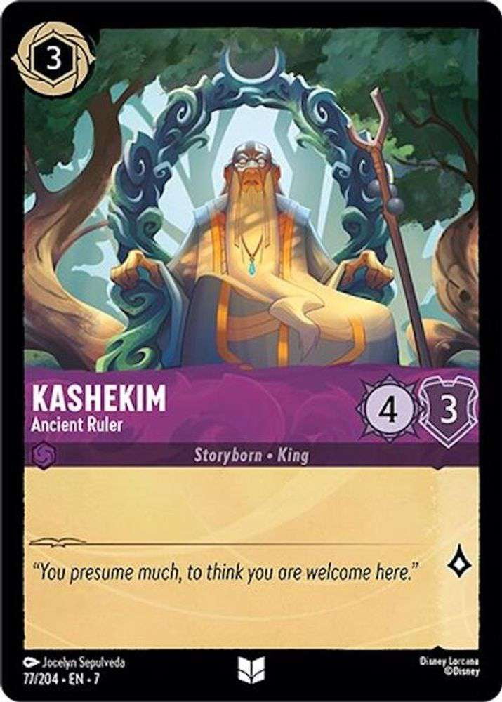 Disney Lorcana Archazia's Island Uncommon Kashekim - Ancient Ruler #77 ...