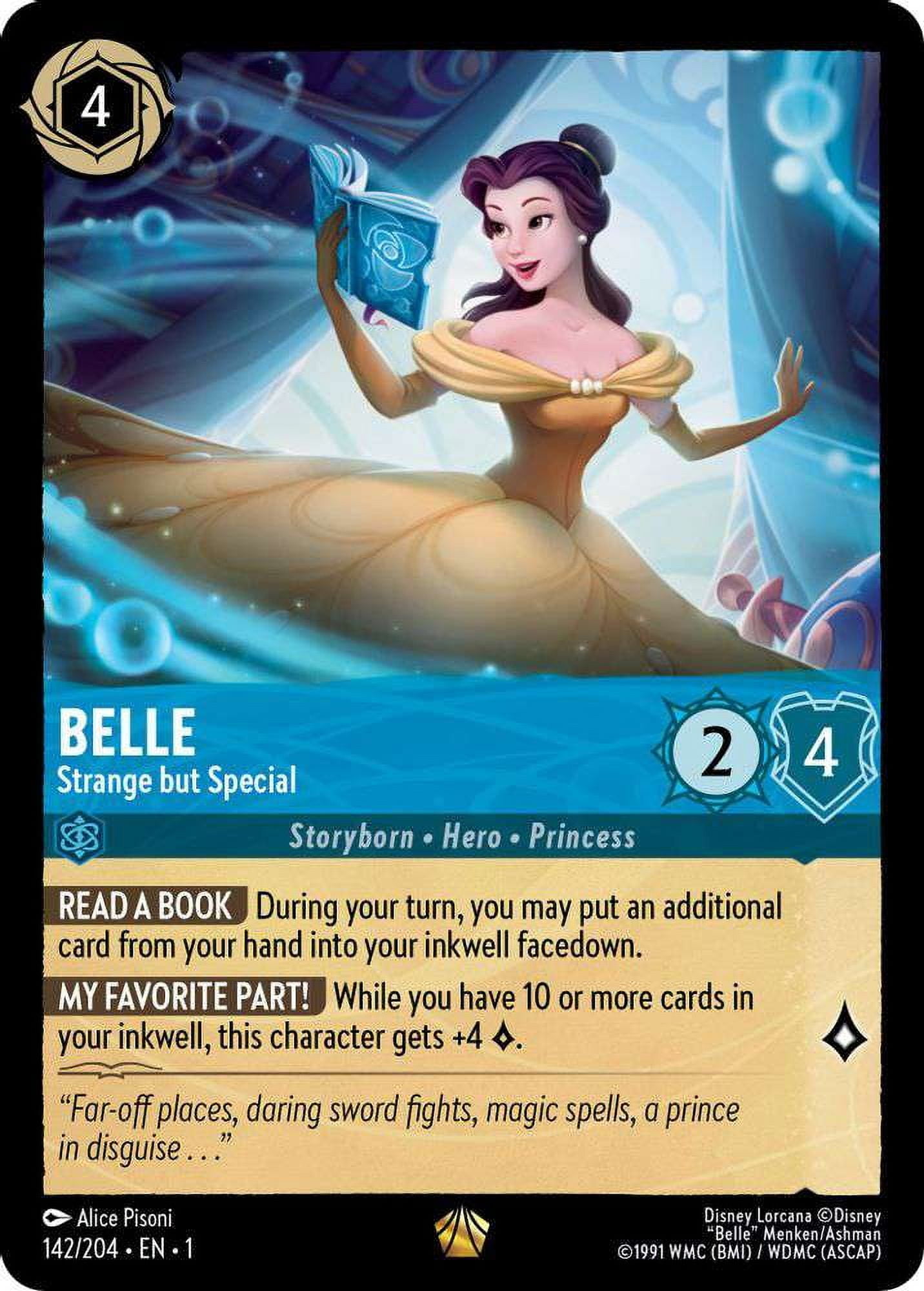 Disney Lorcana The First Chapter Legendary Belle - Strange but Special #142 (FOIL) - Walmart.com