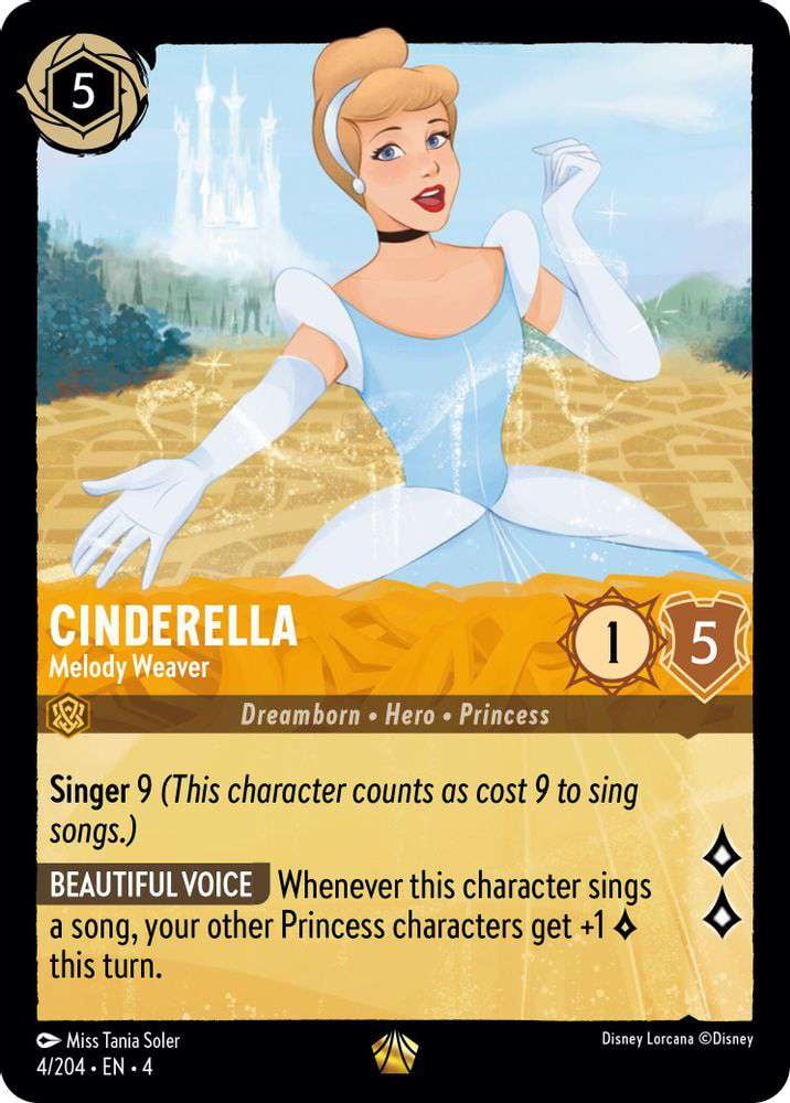 Disney Lorcana Ursula's Return Legendary Cinderella - Melody Weaver #4 ...