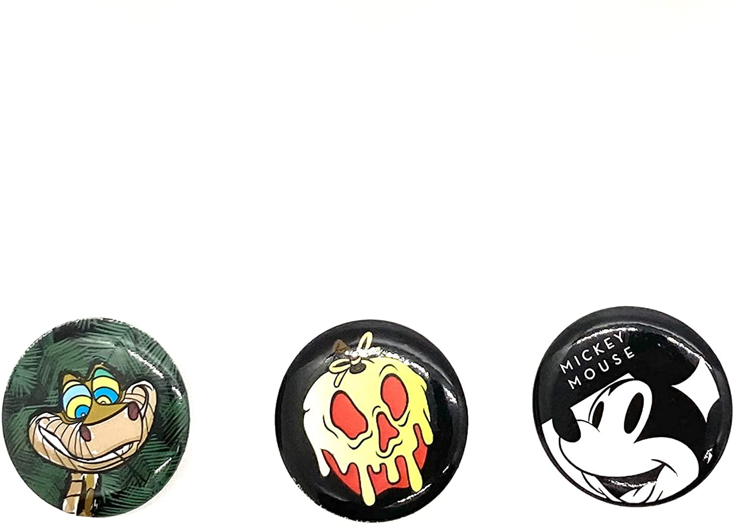 Disney Loungefly Collectible Mickey Kaa Snake Snow White Apple Button ...