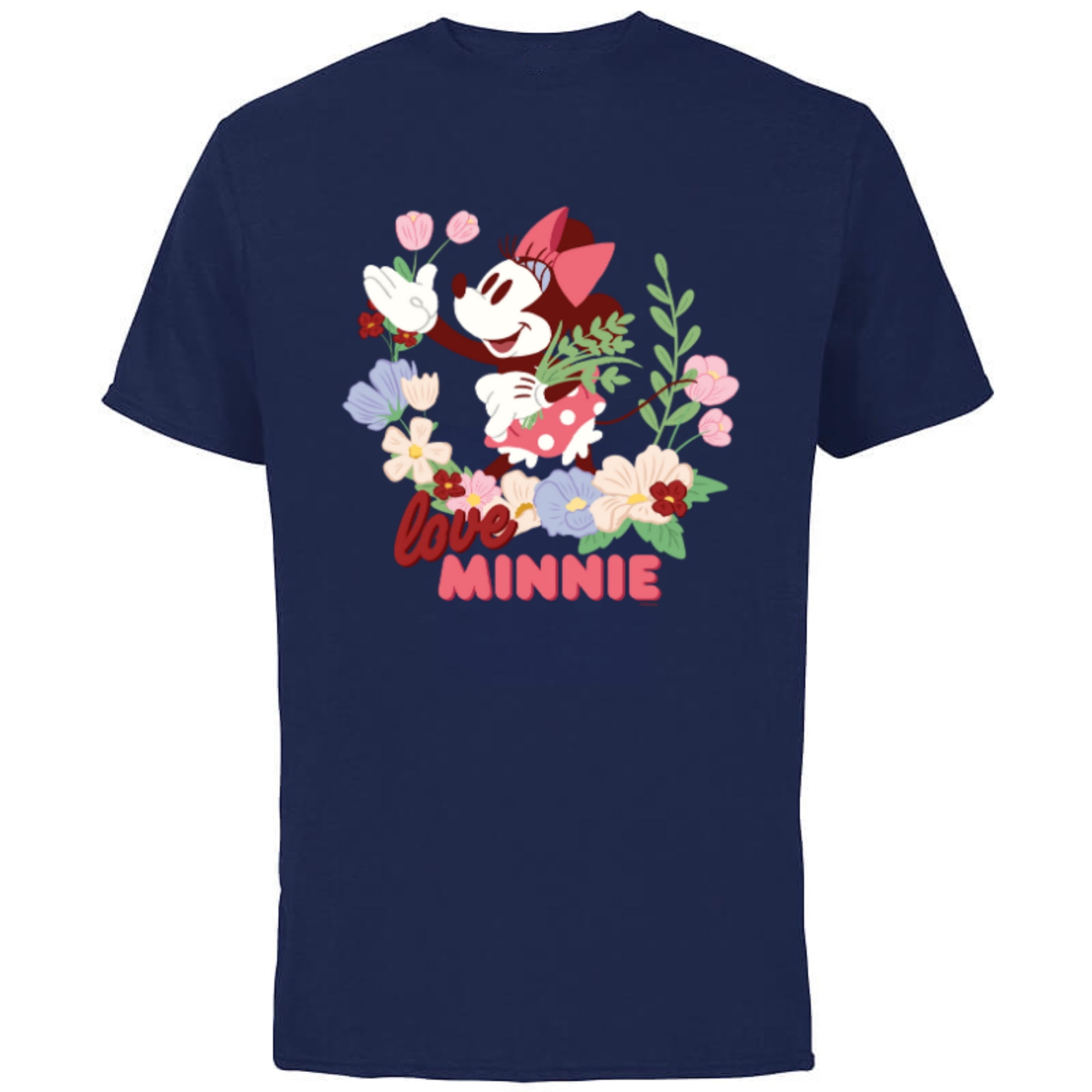 Disney Love Minnie Mouse Botanical Garden Flowers Spring - Short Sleeve ...