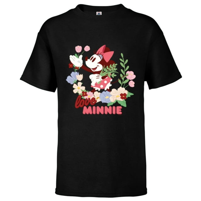 Disney Love Minnie Mouse Botanical Garden Flowers Spring - Short Sleeve ...