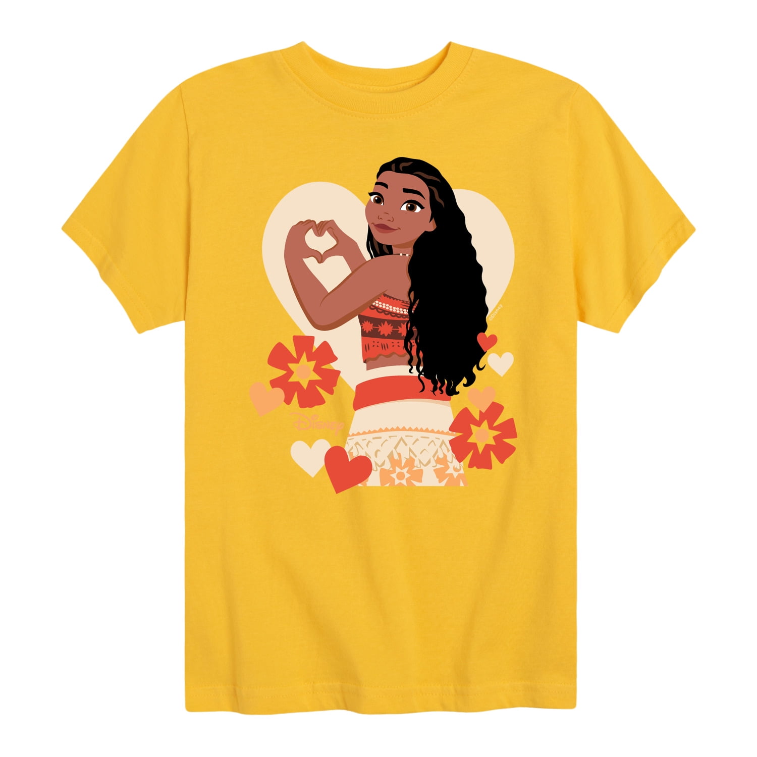Disney - Love Moana - Toddler And Youth Short Sleeve Graphic T-Shirt ...