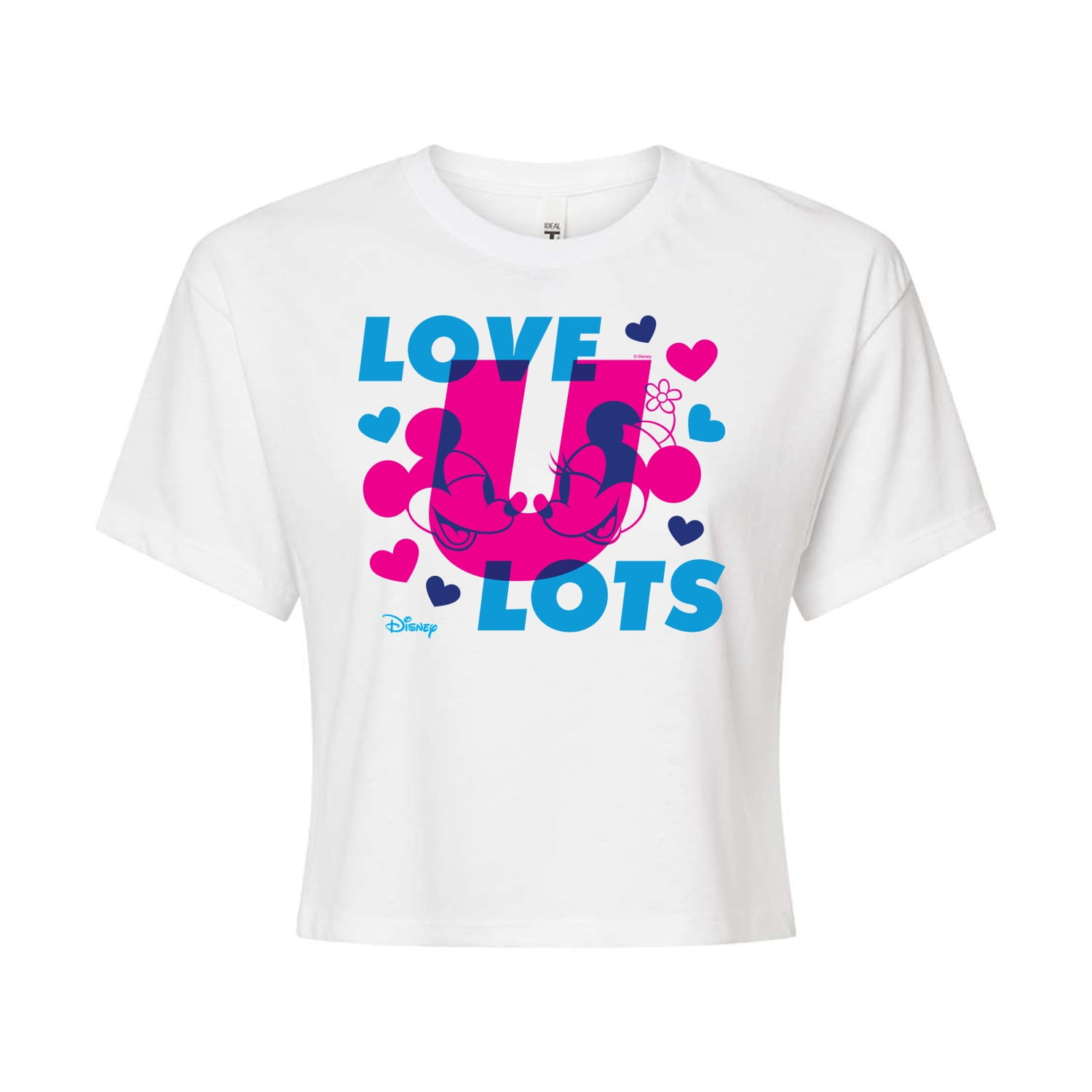 Disney - Love U Lots - Cropped Tee - Walmart.com