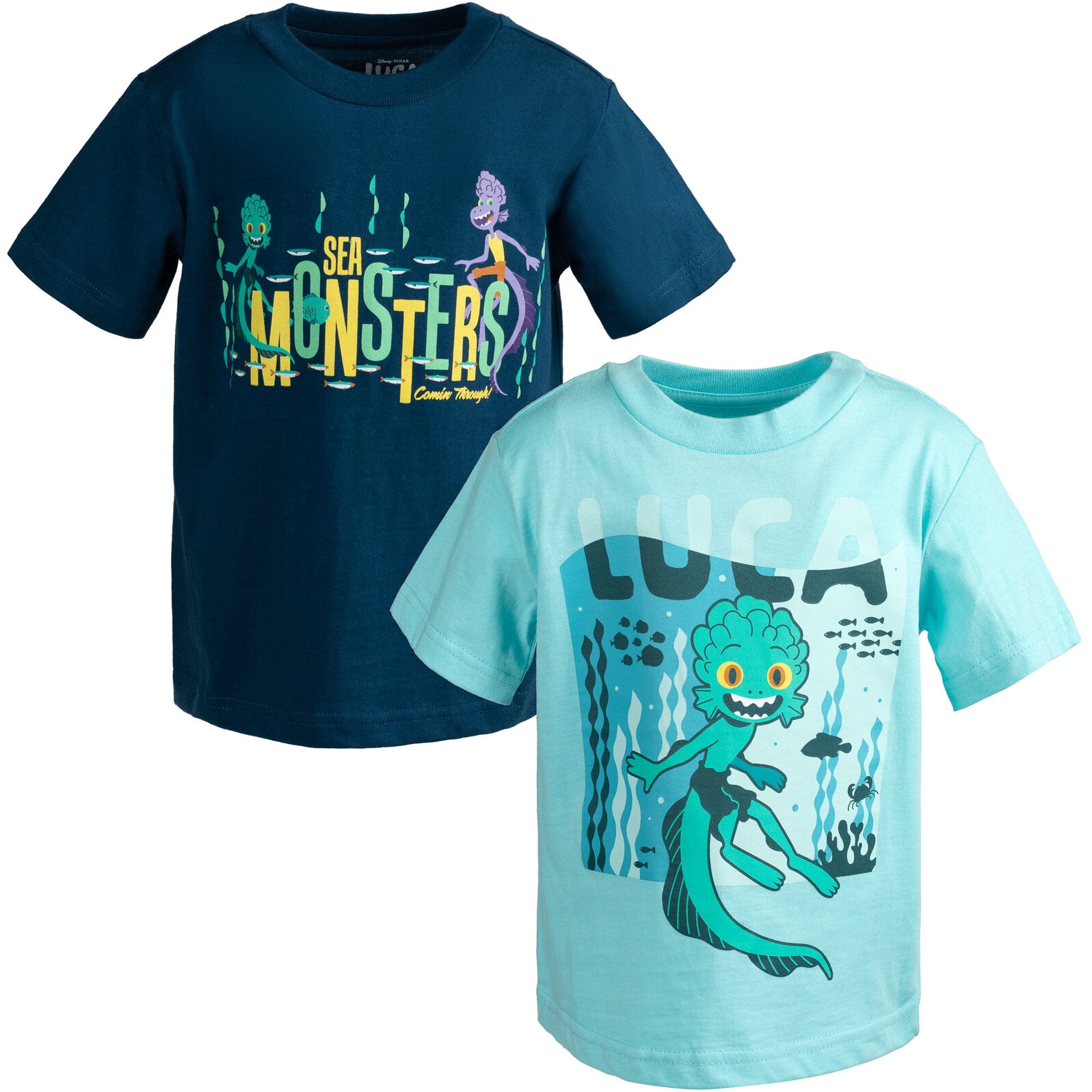 Disney Luca Little Boys 2 Pack T-Shirts Toddler to Big Kid - Walmart.com