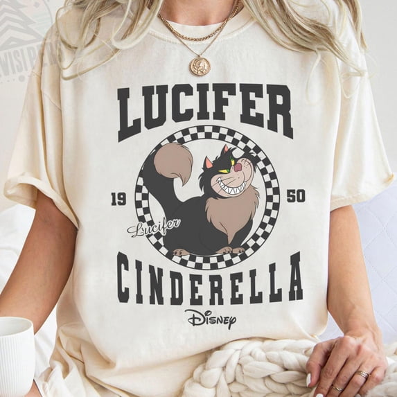 Disney Lucifer Est Checkered Circle Shirt Cat Lover T-shirt Tee ...