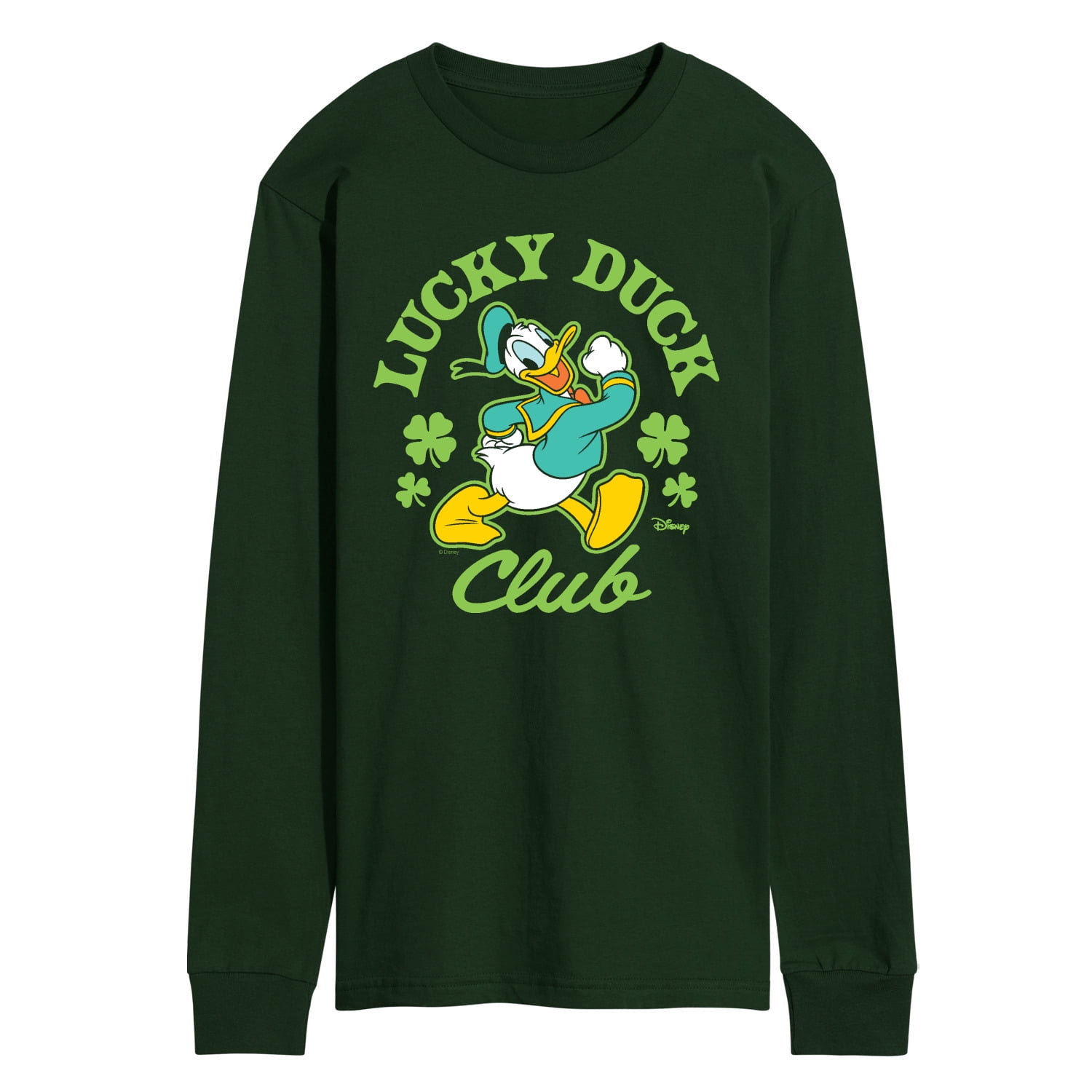 Disney - Lucky Duck Club - Men's Long Sleeve Graphic T-Shirt - Walmart.com