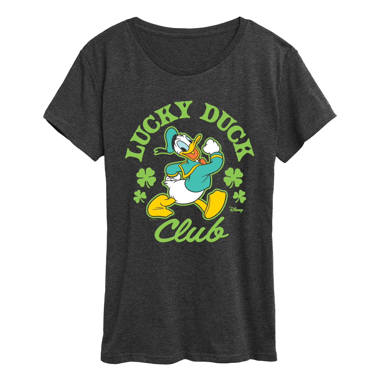 Disney - Lucky Duck Club - Women's Short Sleeve Graphic T-Shirt ...