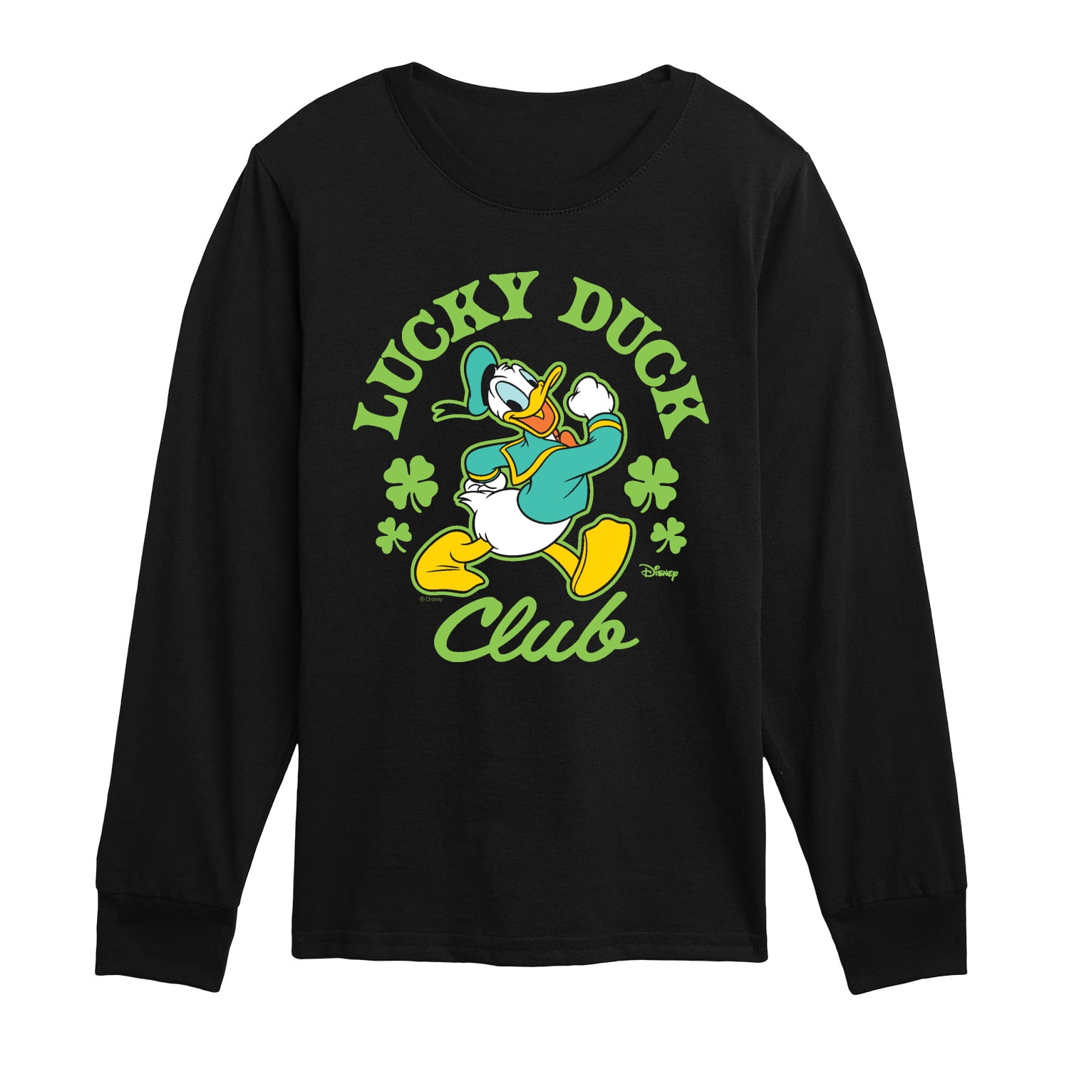 Disney - Lucky Duck Club - Youth Boys Long Sleeve Graphic T-Shirt ...