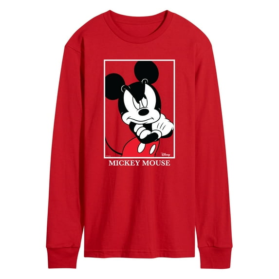Disney - Mad Mickey - Men's Long Sleeve Graphic T-Shirt - Walmart.com