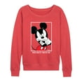 Disney - Mad Mickey - Women's French Terry Long Sleeve Pullover ...