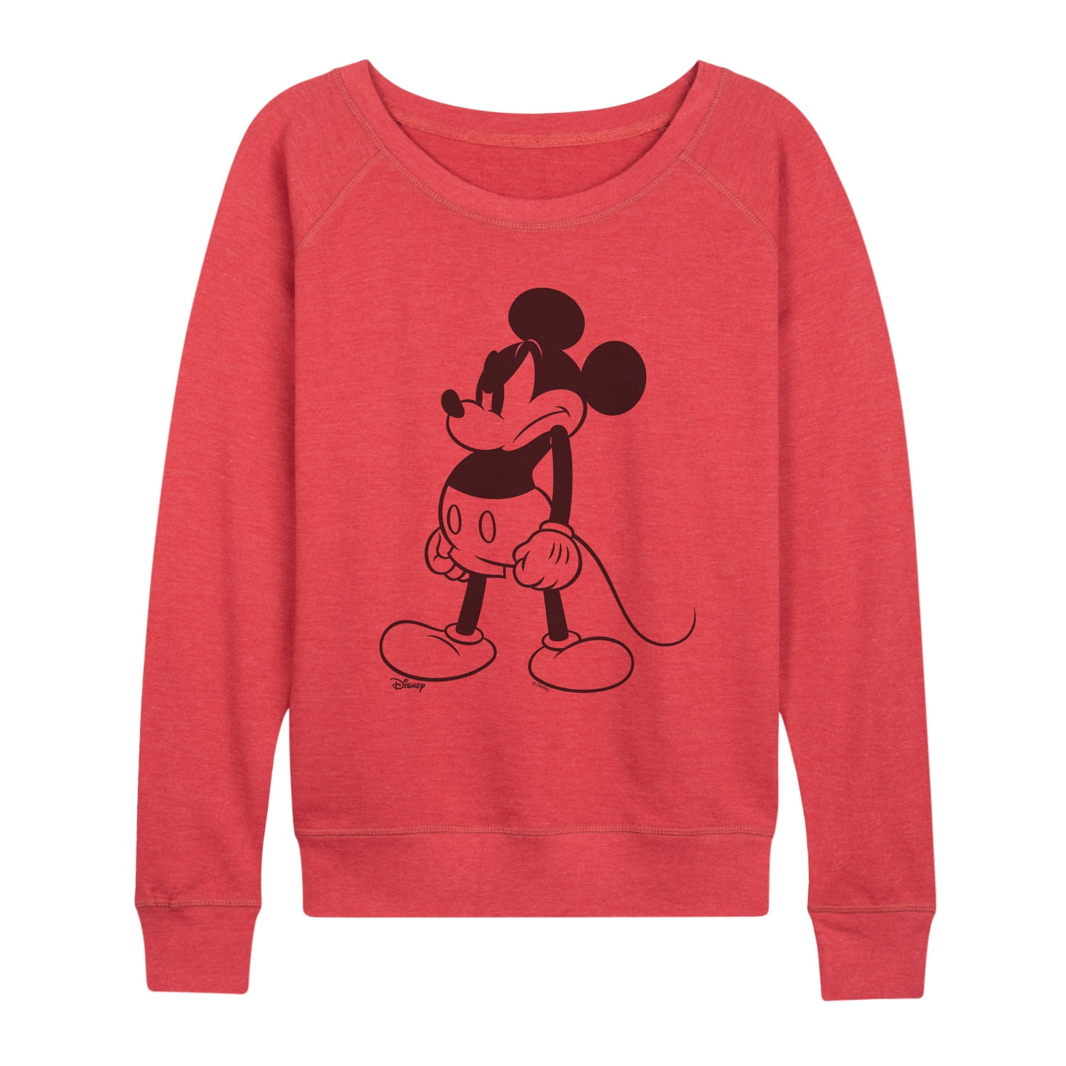 Disney - Mad Stand Mickey - Women's French Terry Long Sleeve Pullover ...