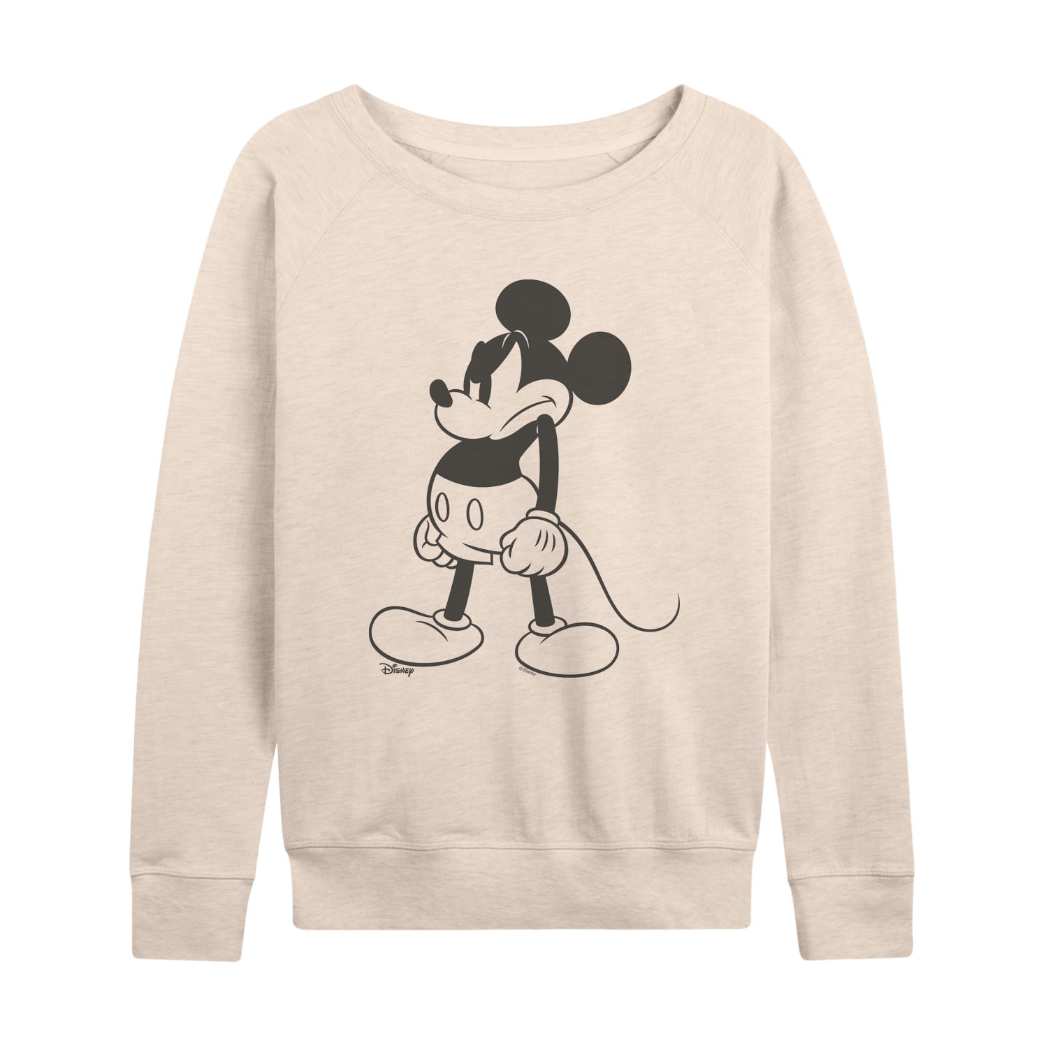 Disney - Mad Stand Mickey - Women's French Terry Long Sleeve Pullover ...