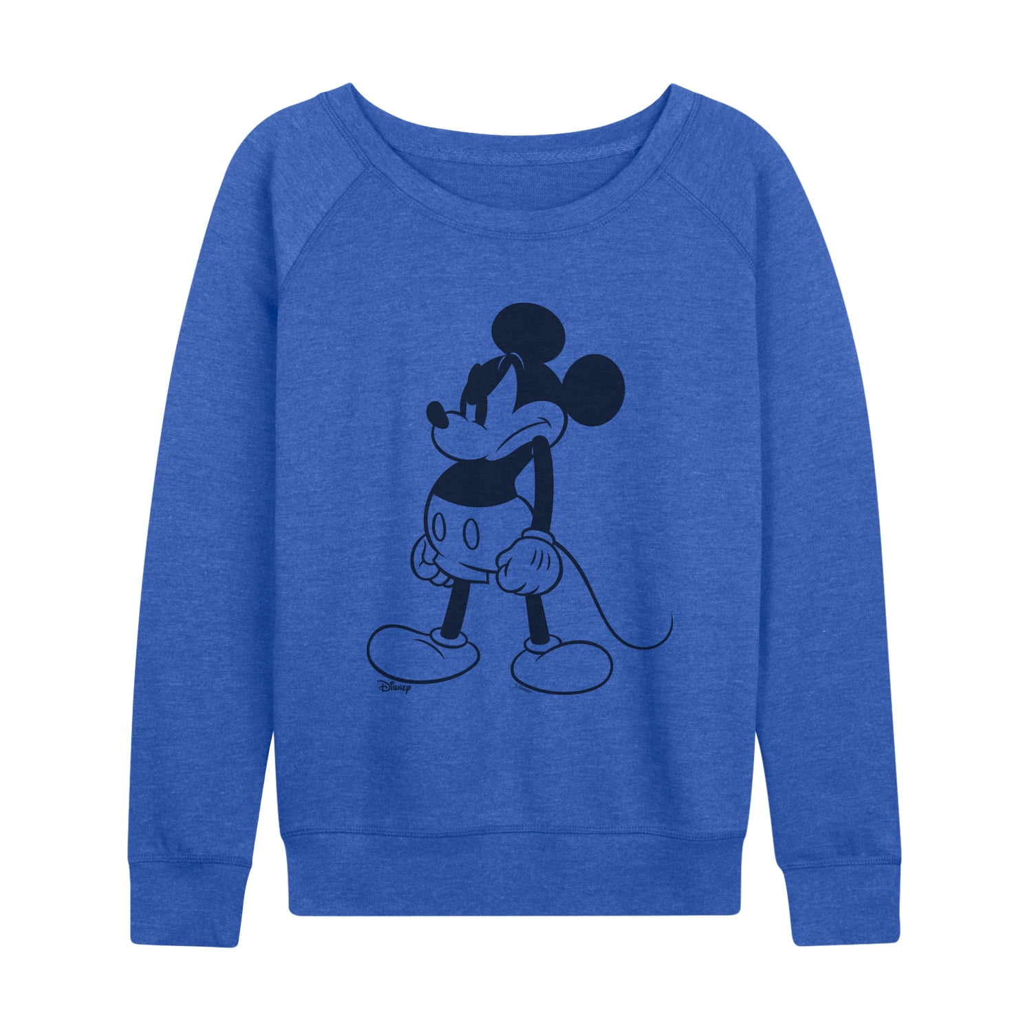 Disney - Mad Stand Mickey - Women's French Terry Long Sleeve Pullover ...