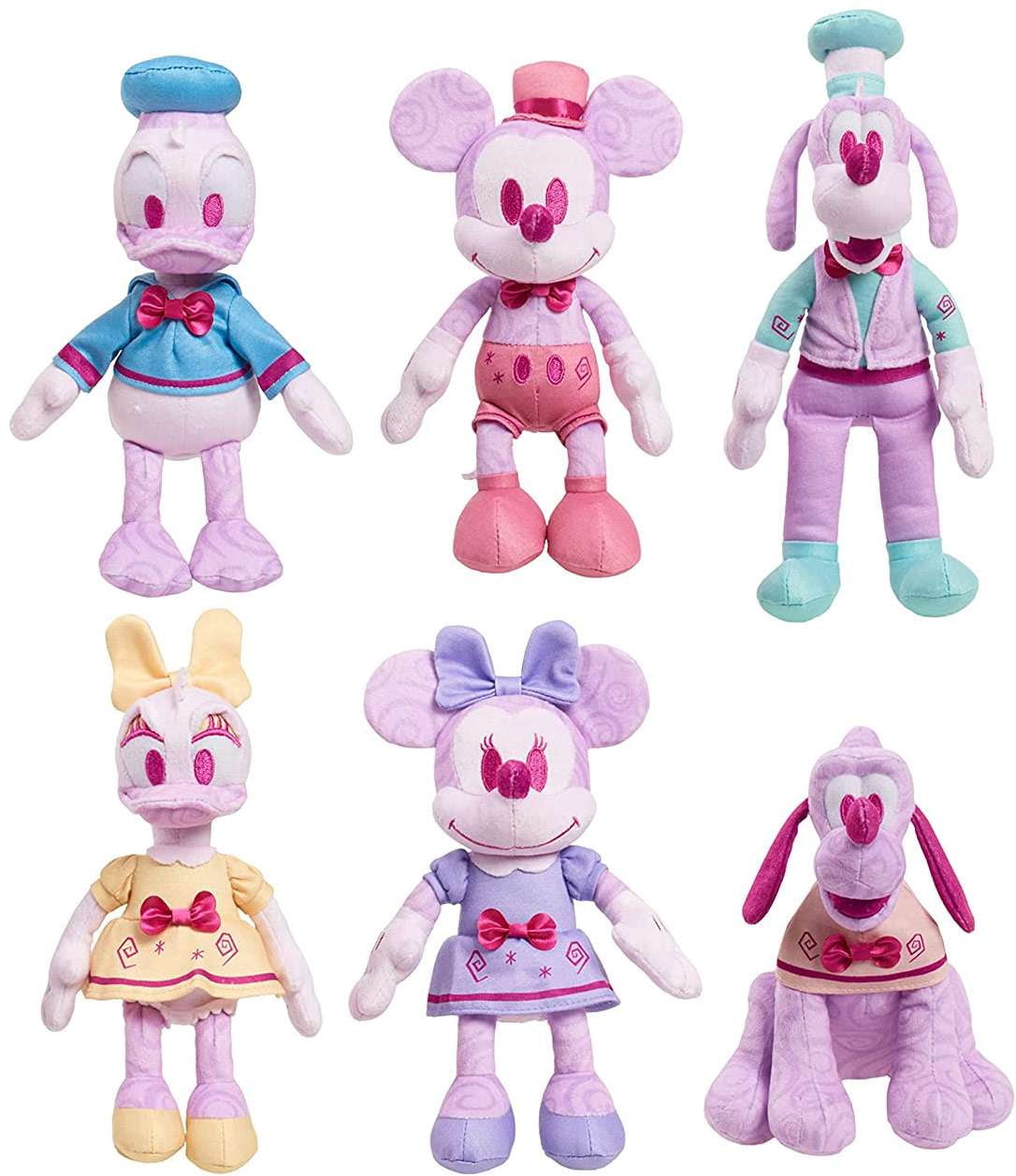 Disney Mad Tea Party Mickey, Minnie, Goofy, Donald, Daisy & Pluto Plush ...