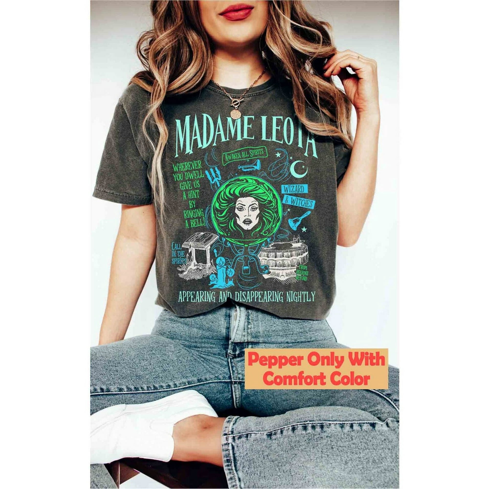 Disney Madame Leota Poster T-Shirt, Haunted Mansion Stretching Room ...