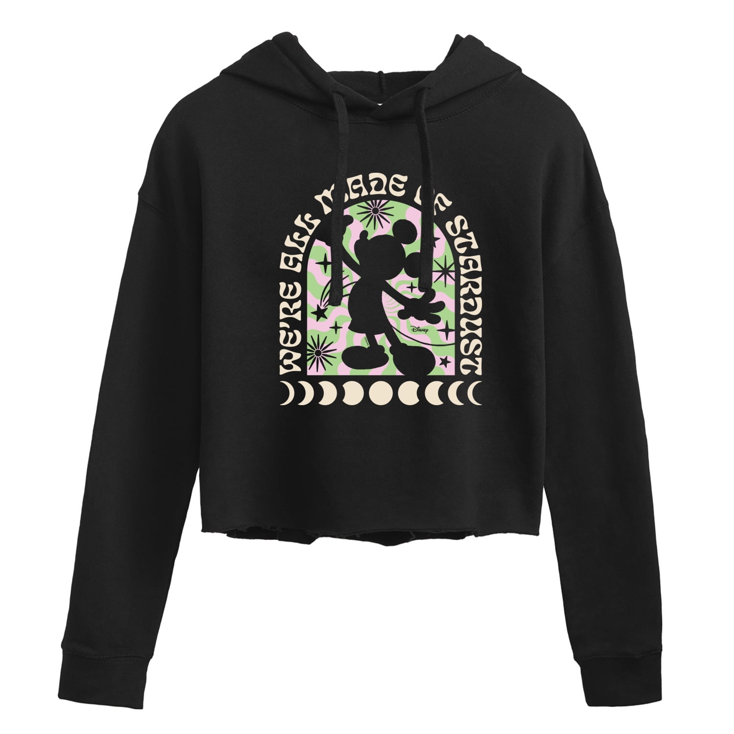 Disney - Made Of Stardust - Juniors Cropped Pullover Hoodie - Walmart.com
