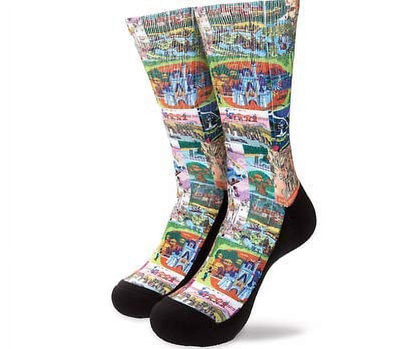 Disney Magic Kingdom Attractions Socks - Walmart.com