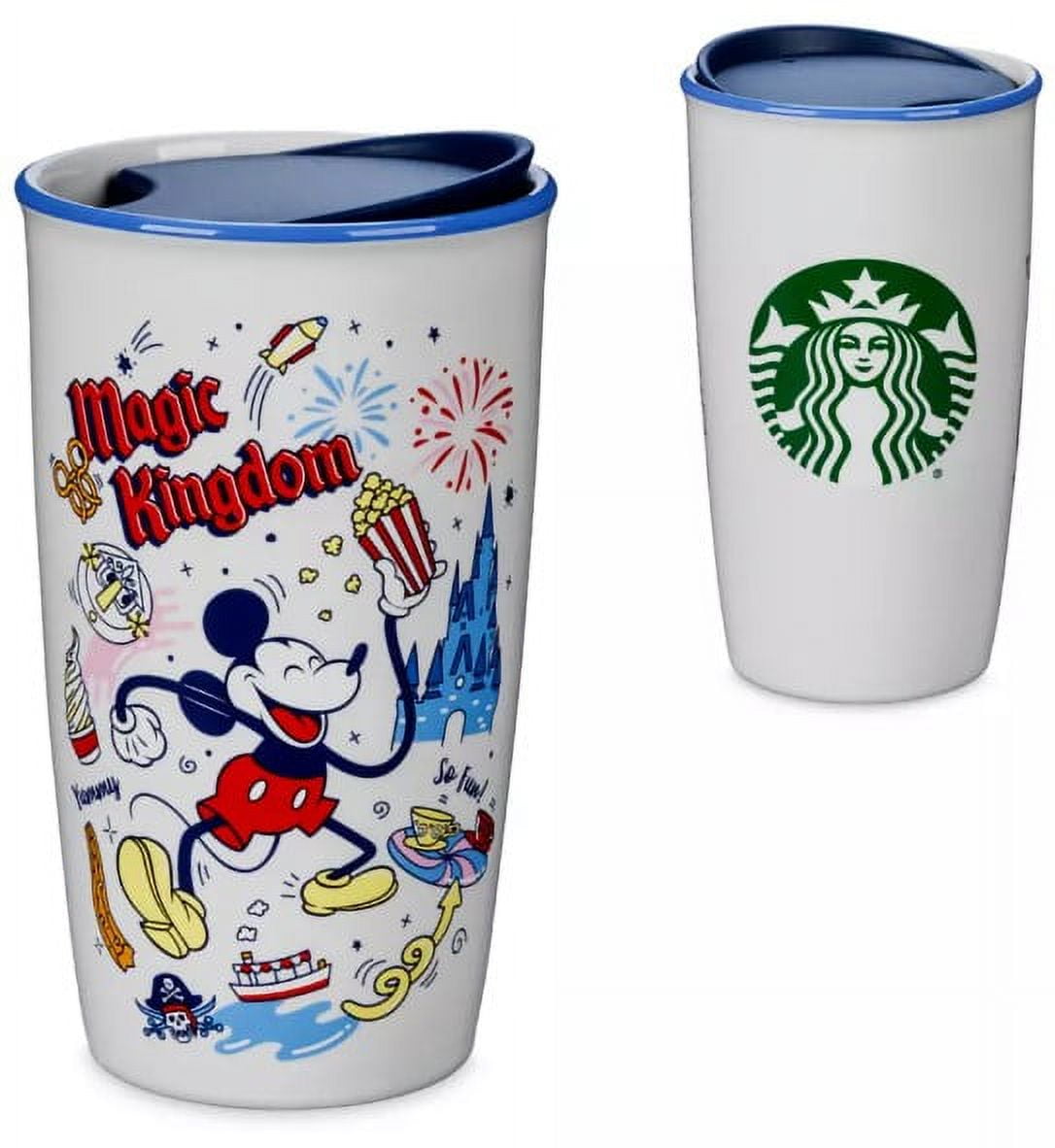 Disney Magic Kingdom Mickey Long Arms Porcelain Starbucks Tumbler ...