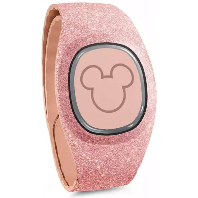 Disney MagicBand+ Rose Gold Glitter Wristband - Walmart.com