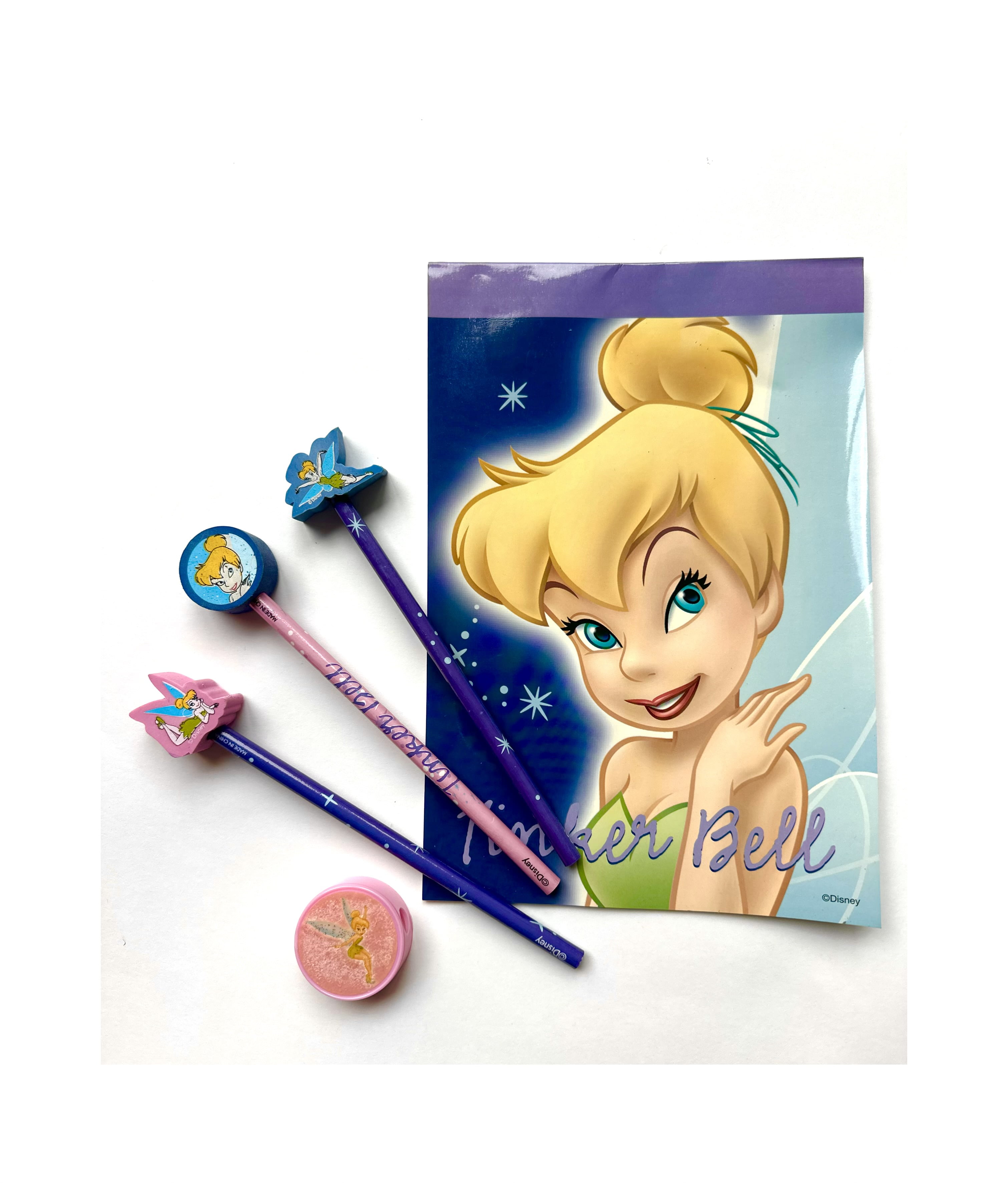 Disney Magical Tinker Bell Study Kit - 9 pcs Fun Tinkerbell Eraser ...