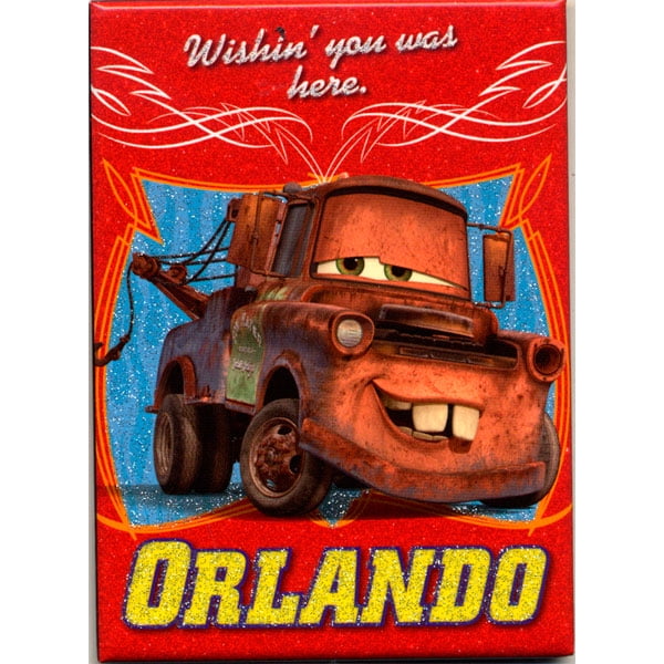 Disney Glitter Cars Magnets - Large Size, Design - Orlando - Walmart.com