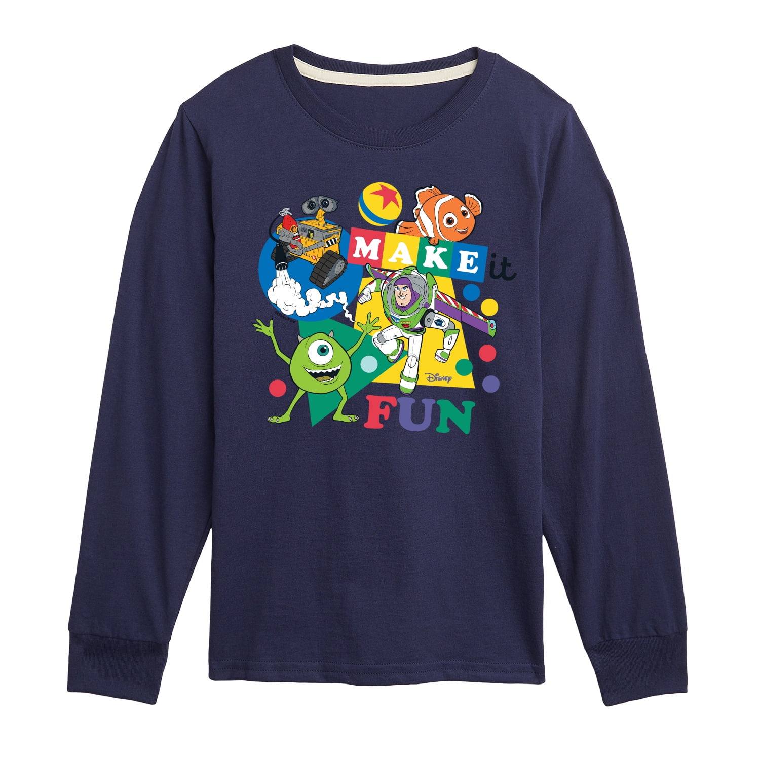Disney - Make It Fun - Toddler & Youth Long Sleeve Graphic T-Shirt ...