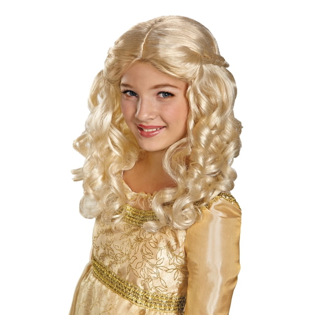 Disney Maleficent Aurora Blonde Child Costume Wig - Walmart.com