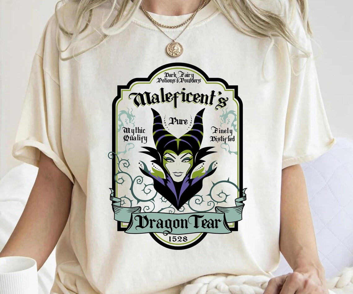 Disney Maleficent Dragon Tear T-Shirt, Disney Sleeping Beauty Villains Shirt, Villains Era ...
