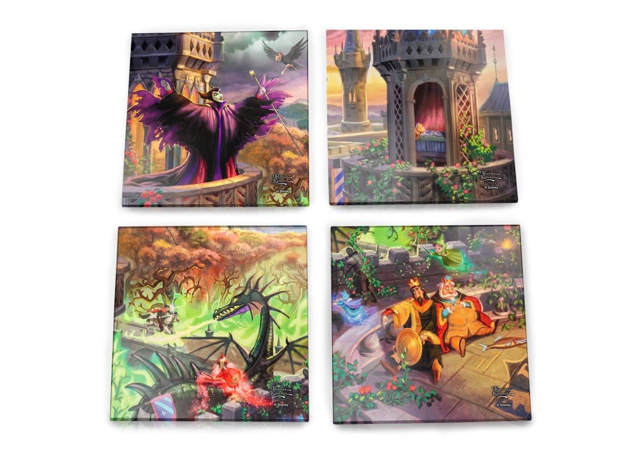 Disney (Maleficent) StarFire™ Print Coaster Set of Four - Walmart.com