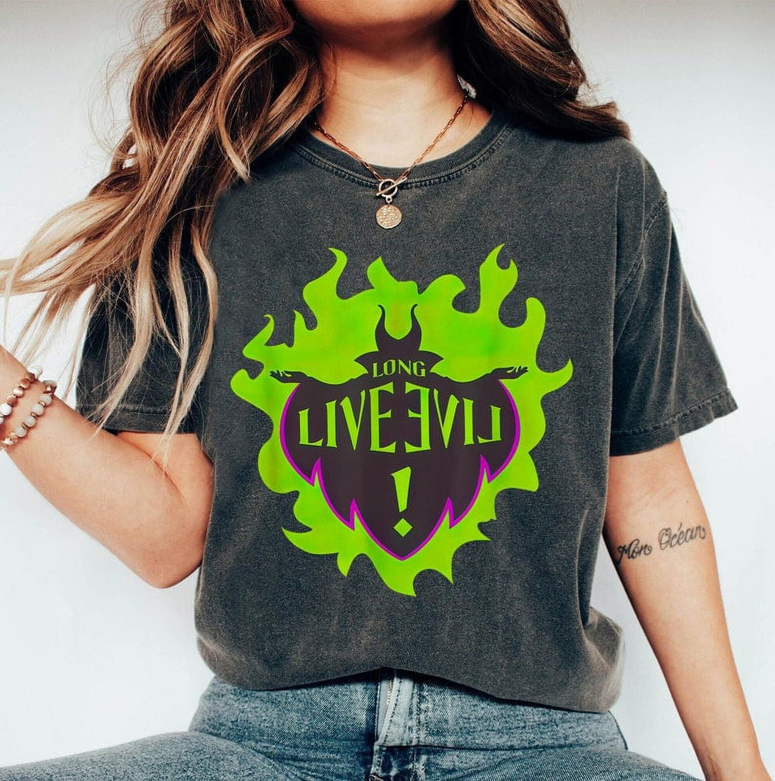 Disney Maleficent Villain Comfort Colors T-Shirt, Descendants Long Live ...