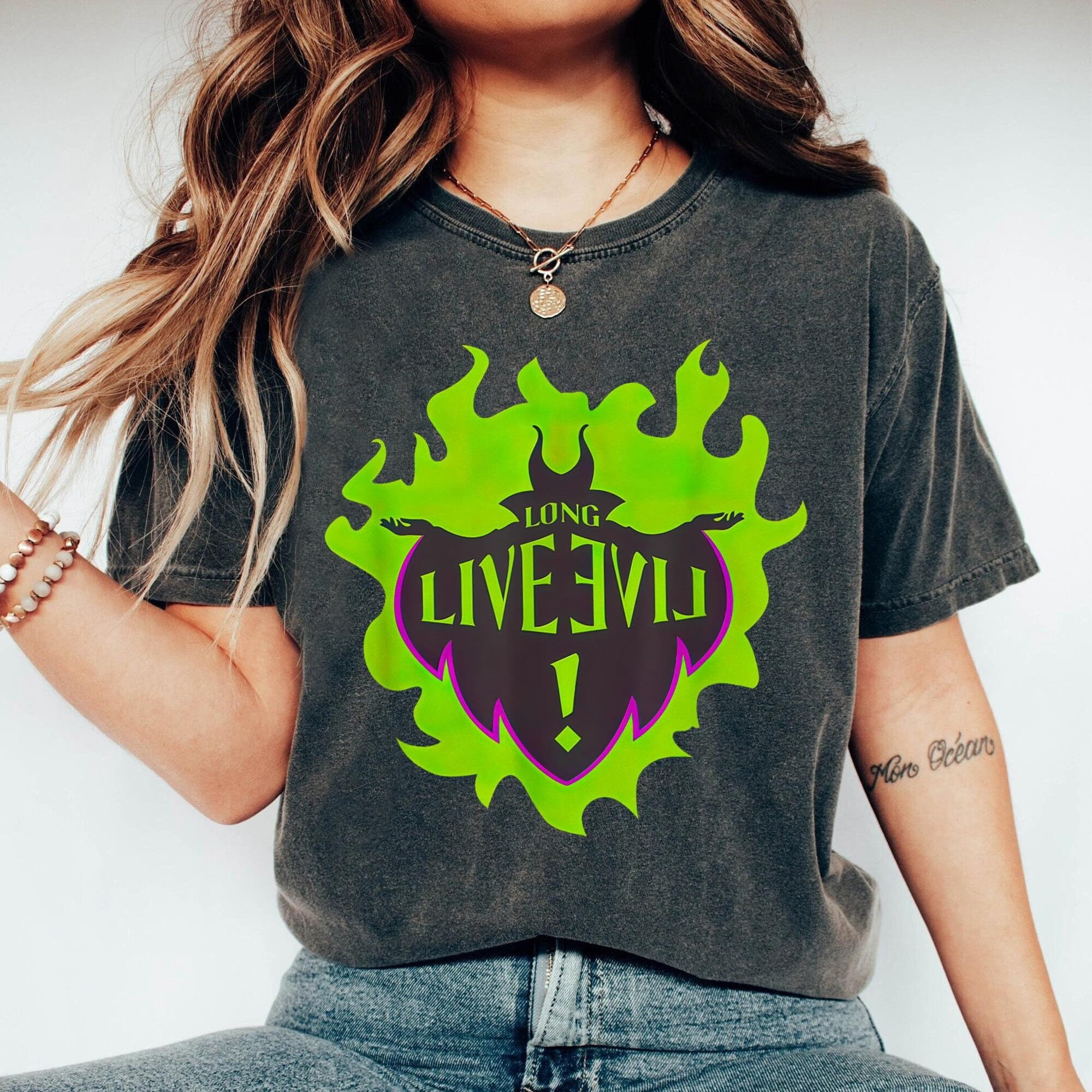 Disney Maleficent Villain Shirt Descendants Long Live Evil T-shirt ...